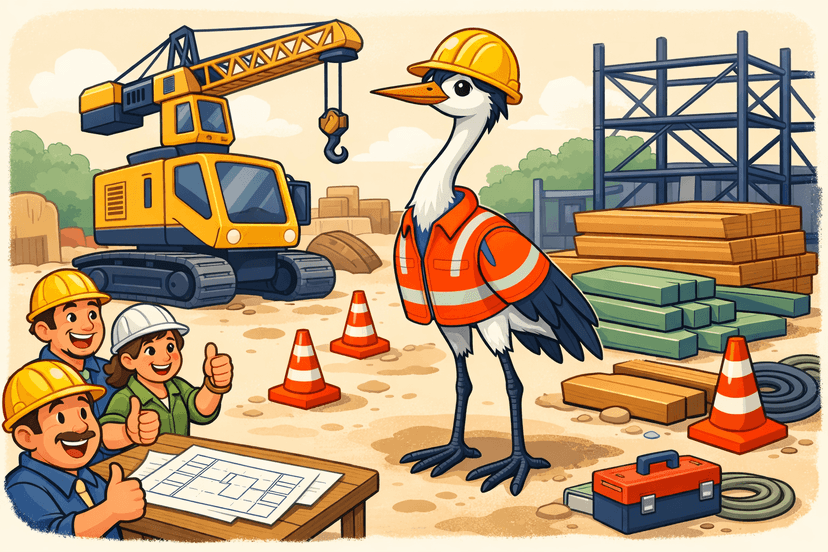 Construction Site Bird